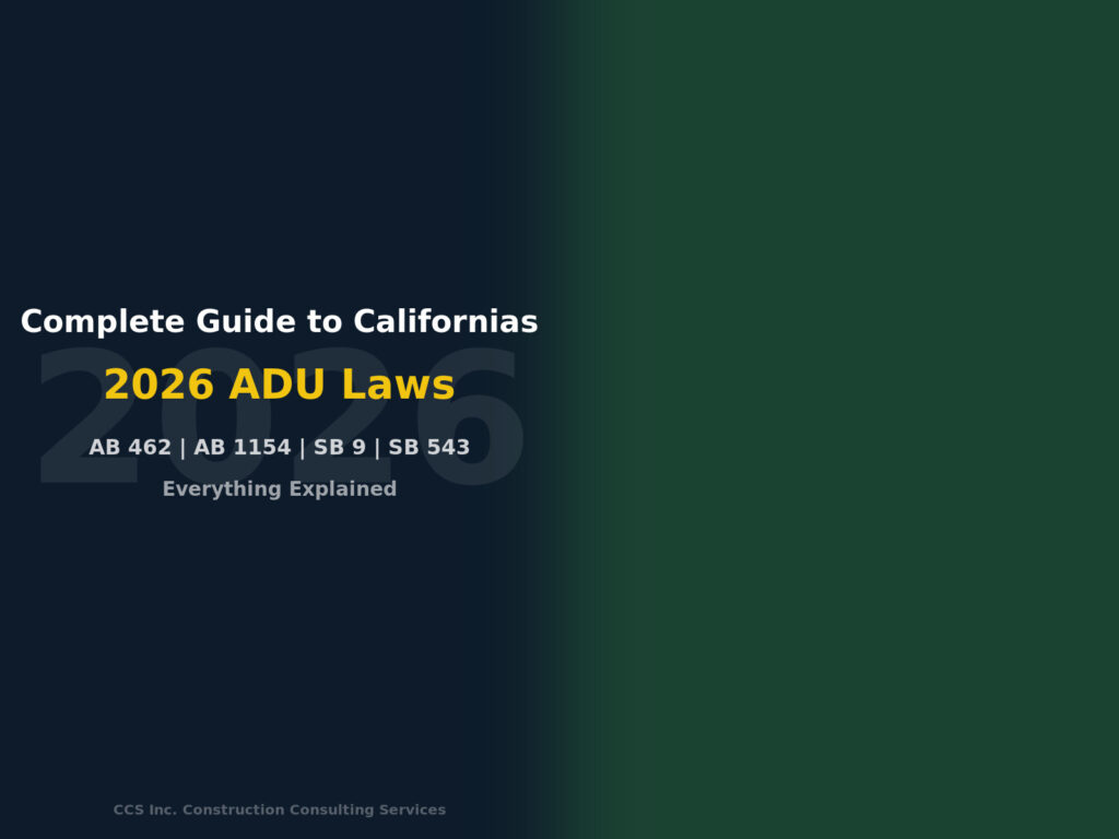 Complete Guide to California's 2026 ADU Laws: AB 462, AB 1154, SB 9 ...